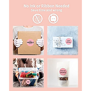 Phomemo Label Printer & 2” Pink Direct Thermal Labels