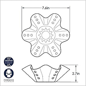 Nordic Ware Tortilla Bowl Maker, Fits up to 12", Silver
