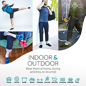 FITKICKS Men's Active Lifestyle Footwear, Foldable Shoes, Small, Navy