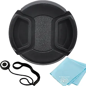 58mm Universal Snap-On Lens Cap For Canon Digital EOS Rebel SL1, T1i, T2i, T3, T3i, T4i, T5, T5i EOS60D, EOS70D, 50D, 40D, 30D, EOS 5D, EOS5D Mark III, EOS6D, EOS7D, EOS7D Mark II, EOS-M Digital SLR Cameras Which Has Any Of These Canon Lenses 18-55mm IS I
