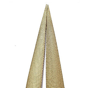 NKTM Needle File Set Wood Files for Wood Working Files Tools Golden Tapered Wood Rasp File with Rubber Handle in Gift Bag for Carving 2 Pack (8 * 10 inch)