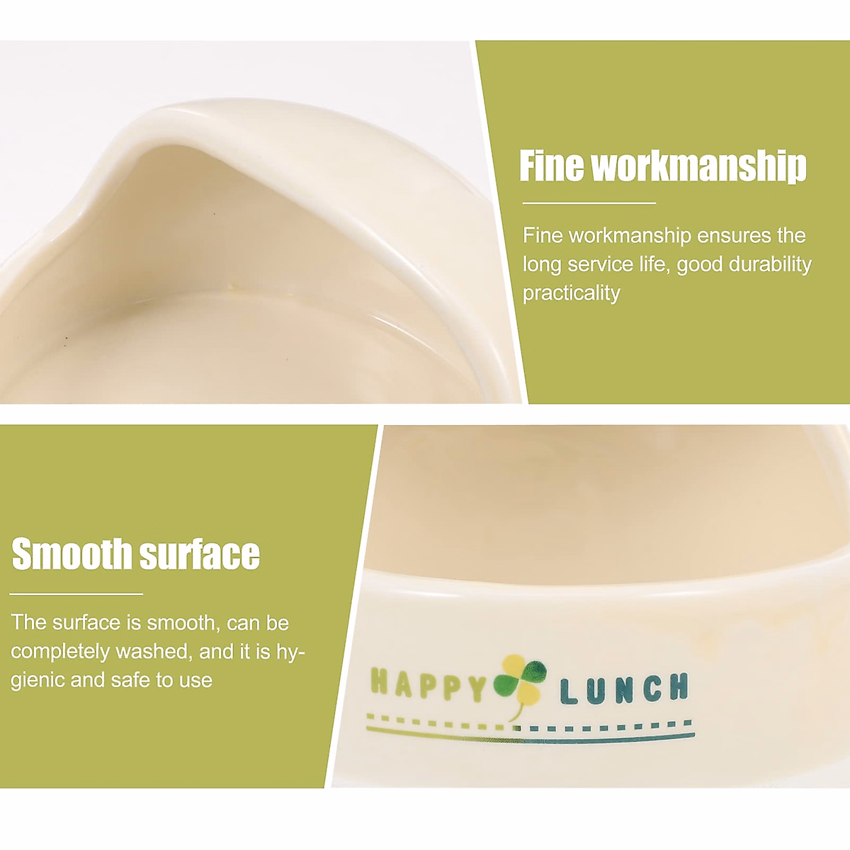 Hamster Food Bowl Hamster Food Holder Pet Feeding Bowl -Falling Pet Bowl Pet Food Bowl Rabbit Feeder Guinea Pig Bowl Multi-Function Pet Bowl Small Pets Food Container