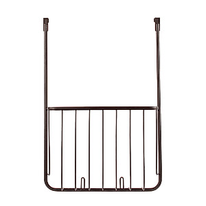 Spectrum Diversified Ashley Board & Bakeware Holder No-Installation Cupboard Cookie Sheet, Cutting Board Organizer for Cabinet, Baking Accessory Storage, Large, Satin Nickel