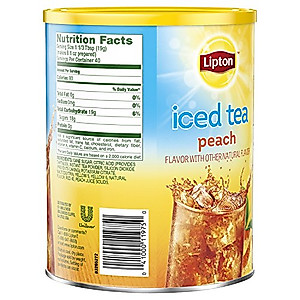 Lipton Iced Tea Mix, Peach 10 qt