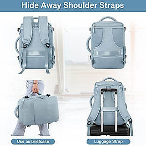 Sinaliy Travel Backpack for Women, Flight Approved Backpack, College Backpack Bag, Casual Daypack, Hiking Backpack, Waterproof Carry On Backpack Business Backpack