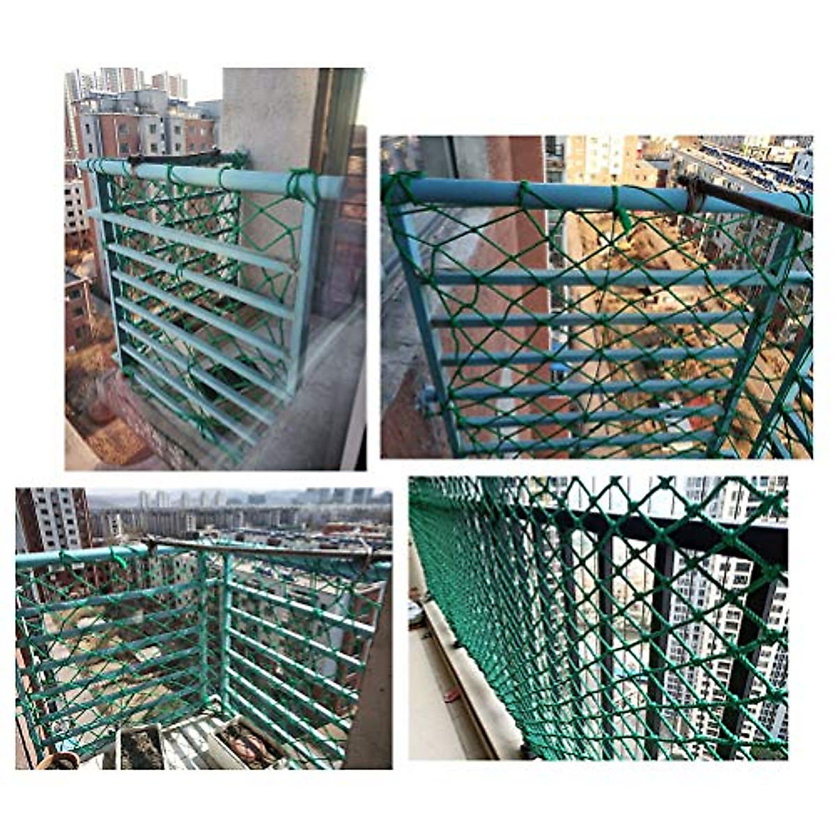 Child Pet Cat Safety Anti-Fall Net Multi-Purpose, Green Anti-fall Net, Outdoor Children's Baby Balcony Stair Safety Protective Net, Car Cargo Construction Site Garden Fence Protection Net, Anti-bird N