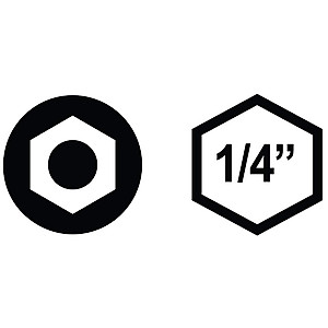 VEGA 5/32" HEX Tamper Proof 1 Inch Security Bits. Professional Grade ¼ Inch Hex Shank, HEX 5/32" Security Bits. 125HT1064A-4 (Pack of 4)