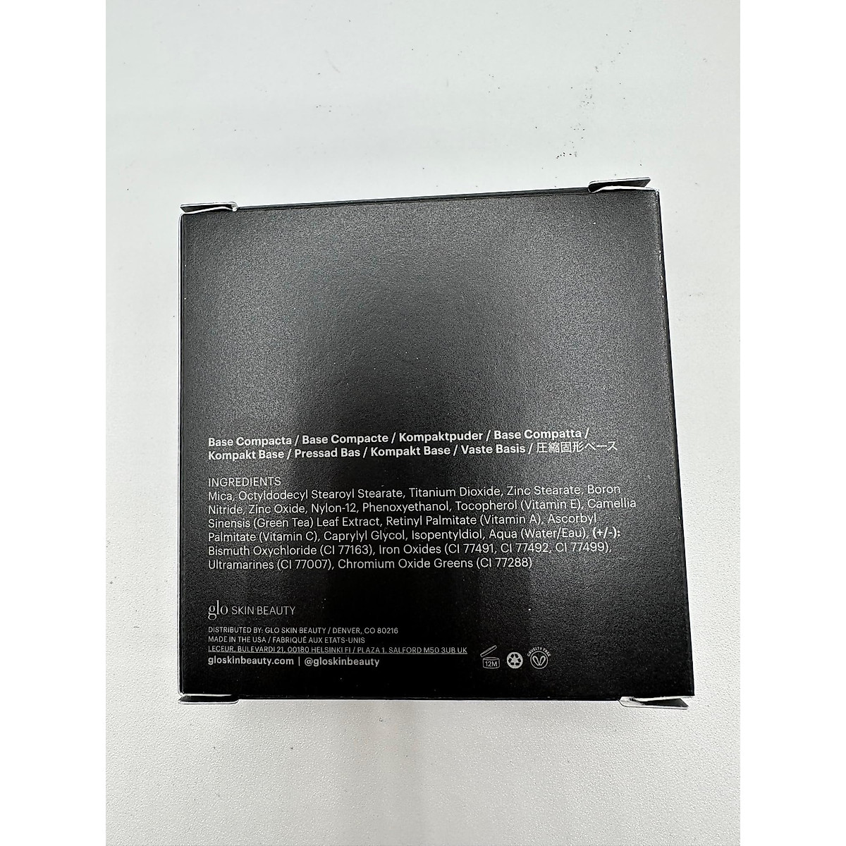 Glo Skin Beauty Pressed Base Powder Foundation Makeup (Golden Medium) - Flawless Coverage for a Radiant Natural, Second-Skin Finish