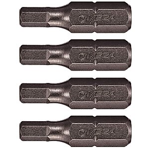 VEGA 5/32" HEX Tamper Proof 1 Inch Security Bits. Professional Grade ¼ Inch Hex Shank, HEX 5/32" Security Bits. 125HT1064A-4 (Pack of 4)