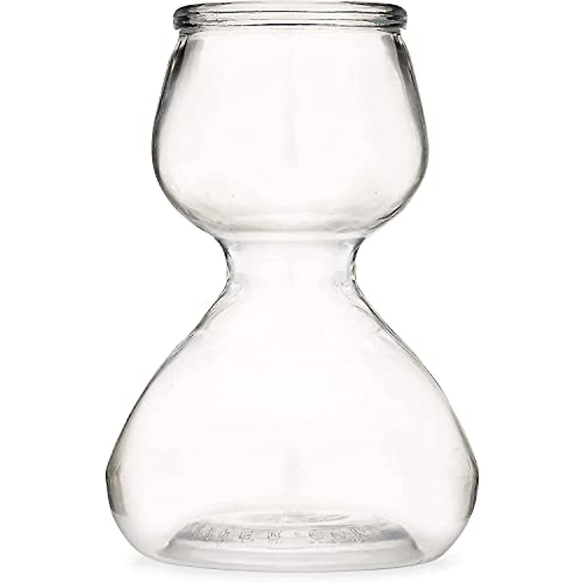 QUAFFER Double Bubble Layered PLASTIC Shot Glass Plus Recipe Card – Clear Chaser Shot Glass Jigger for Smooth Tasty Shots – Fun Unique Split Shot Glasses Barware (Set of 4)