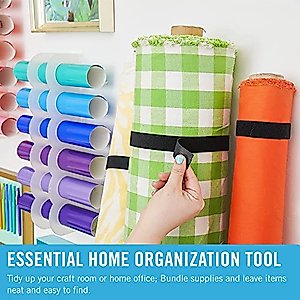 VELCRO Brand - ONE-WRAP Roll, Double-Sided, Self Gripping Multi-Purpose Hook and Loop Tape, Reusable, 12' x 3/4" Roll - Black