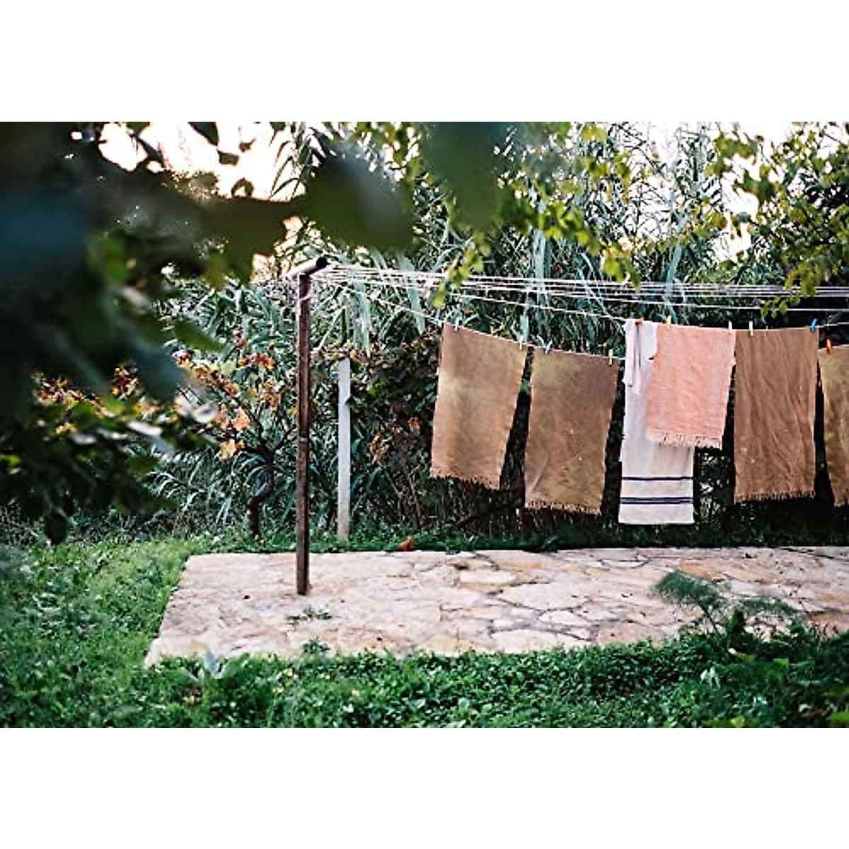 SGT KNOTS Cotton Clothesline - All Purpose Laundry Line Dryer Rope for Outdoor/Indoor, Crafting & Art Projects (1/4" x 100ft, White)