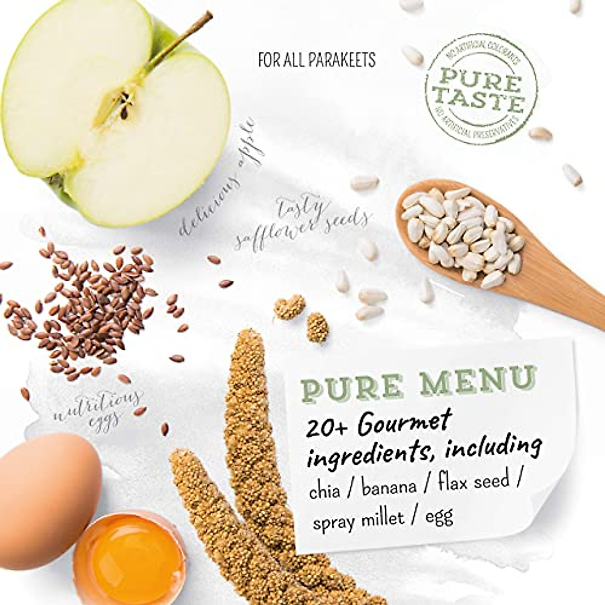 Witte Molen Pure Parakeet Gourmet Seed Mixture and Treat Sticks for Parakeet (Pure Parakeet Gourmet Seed Mixture)