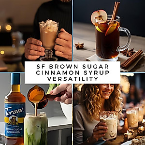 Winter Flavors Sugar-Free Syrup Elixir Trio - Brown Sugar Cinnamon, Peppermint & Salted Caramel Coffee Syrup Flavoring Variety Pack with 3 Jimoco Pump Dispensers- Perfect for Lattes, Cocktails, and Desserts - Three 25.4 Oz Bottles