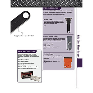 Red Devil 3224 Mini Glass Scraper, Assorted