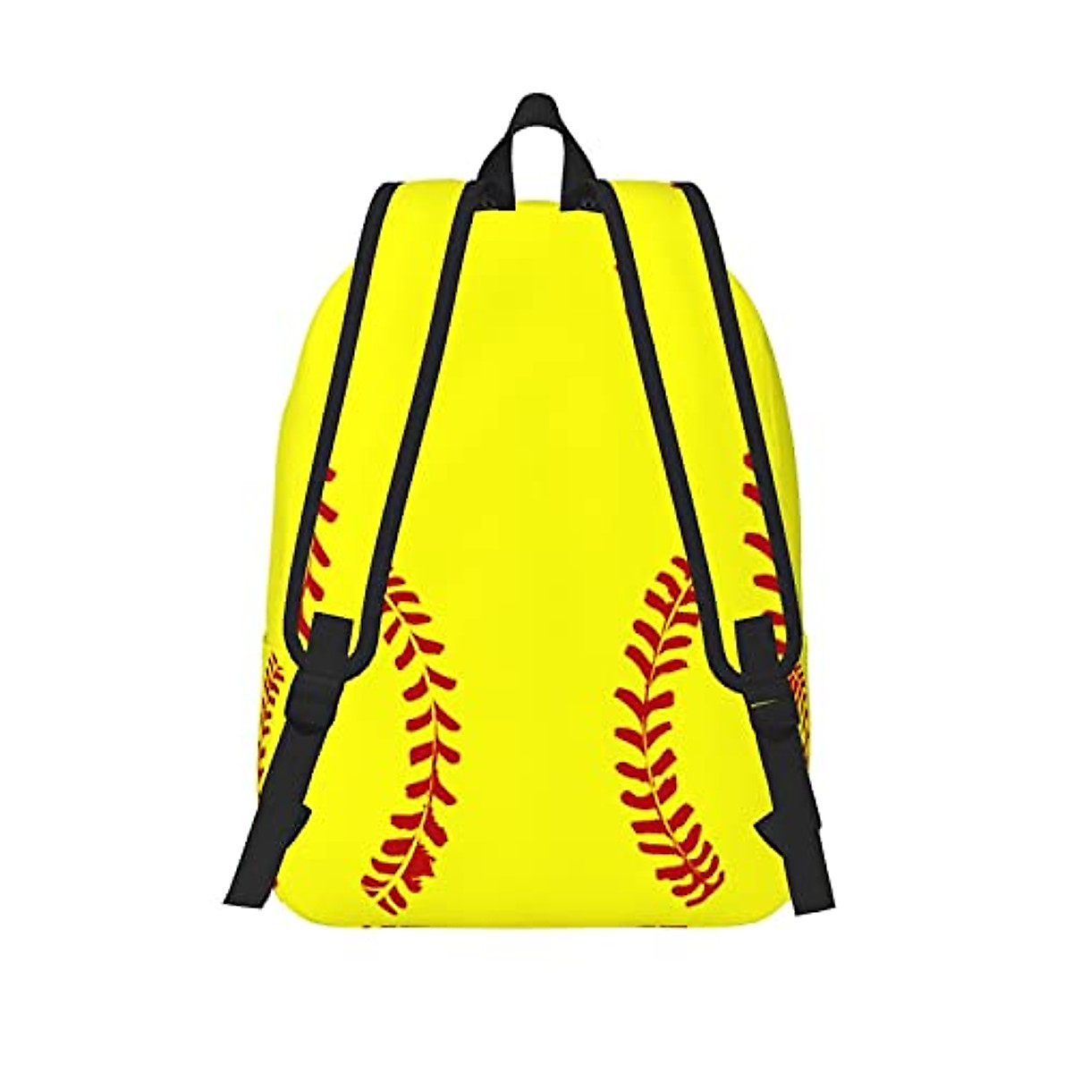 YOPIGOT Softball Canvas Backpack Softball Travel Backpack Softball Laptop Backpack For Men Women