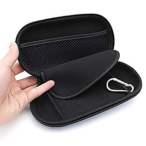 ELIATER Playstation Vita Carring Case Portable Travel Pouch Cover Zipper Bag Compatible for Sony PSVita 1000 2000 Game Console (Black)