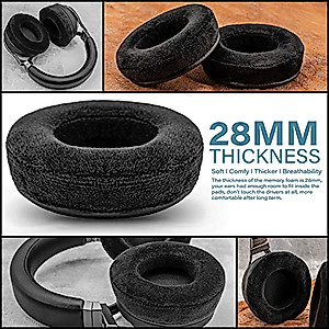 Earpads Compatible with Virtuoso RGB Wireless SE Gaming Headset - Memory Foam Earcups - Velour Ear Cushions I Black