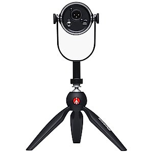 Shure MV7 USB Microphone with Tripod, for Podcasting, Recording, Streaming & Gaming, Built-in Headphone Output, All Metal USB/XLR Dynamic Mic, Voice-Isolating Technology, TeamSpeak Certified - Black