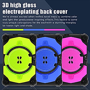 lennis 7in Tablet, 1960x1080 Kids Tablet Front 5MP Rear 8MP 5000mAh Rechargeable for Study (Pink)