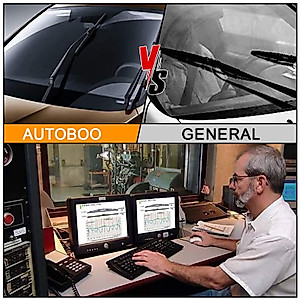 AUTOBOO 26" and 18" Windshield Wipers Blades (Pack Of 2),OEM Quality Premium All-Seasons Wiper blades,Stable and Quiet Armor wiper blades