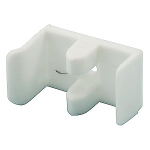Prime-Line M 6112 Plastic Sliding Shower Door Bumper and Guide, Sterling (Single Pack)