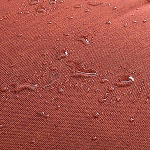 HollyHOME Patio Wicker Adjustable Recliner Chair, Relaxing Lounge Chair with Thick Spunpoly Cushion, Water Resistant, Red