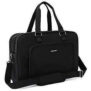 Travel Bag, BAGSMART Weekender Bags for Women, Duffle Bag for Travel Carry On Overnight Bag Personal Item Bag with Shoe Bag for Travel Essentials (Black, 27L)
