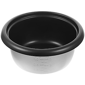 UPKOCH Interior Accessories Stainless Steel Cookware Rice Cooker Inner Pot Rice Cooker Liner Cake Molds Non- stick Rice Cooking Container 3L for Rice Maker Cooker Cake Container