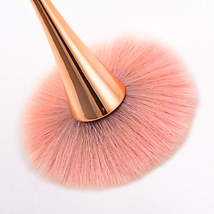 Super Large Mineral Powder Brush, Bronzer Kabuki Makeup Brush, Soft Fluffy Foundation Brush, Professional Powder Brush and Blush Brush for Daily Makeup (Grade color)
