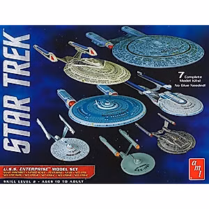 AMT Star Trek U.S.S. Enterprise Box Set 1:2500 Scale Snap Model Kit