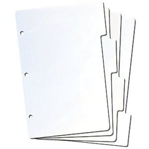 Tabbed Mini Stamp Storage Panels 4/Pkg 8.25"X6"-
