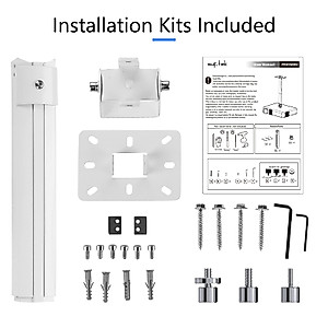 Suptek Extended Mini Projector Ceiling Mount Adjustable Wall Mount with Thread Adapters for Projector DVR Camera, Max 21inch (PR05MINI)