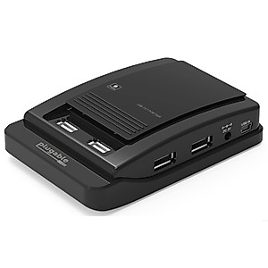 Plugable USB 2.0 7-Port High Speed Hub with 15W Power Adapter - Driverless