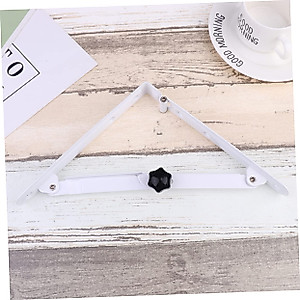 Yardwe 2pcs Solar Panel Mount Off Grid Roof Installation Bracket Solar Panel Roof Mounting Foldable Solar Panel Bracket Wind Generators Panel Bracket Braces Kits White Iron Solar Panels