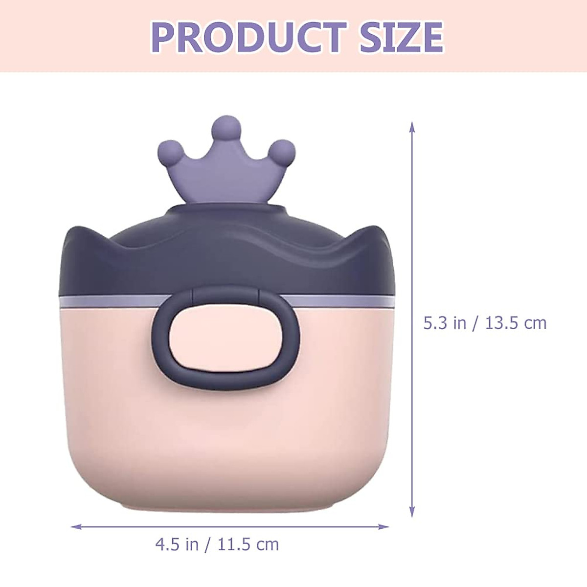 Toyvian Baby Formula Dispenser with Scoop, Baby Milk Formula Dispenser, Portable Storage Formula Containers for Travel, Baby Snack Storage Container, Baby Feeding Travel Storage Container