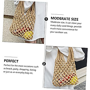 TENDYCOCO 1pc Shoulder Bags Crossbody Tote Bags for Women Crossbody Sling Bags for Women Woven Crossbody Bags for Women Crossbody Chain Bag Straw Hobo Bag Women Clutch Handbag Handbag Tote