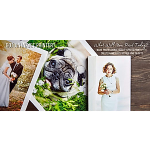 8.5x11 25 Sheets 12mil 205gsm 100% Cotton Fine Art Natural Matte Double Sided Inkjet Paper - Archival Grade Paper for Inkjet Photo Printers - OBA Free Printer Paper