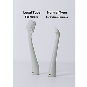 Kitteney Pet Toothbrush for Dogs, Cats with 0.06mm Super Soft Bristles, Head Replaceable, Double Headed Toothbrush for Small to Large Teeth, Easy Teeth Cleaning & Dental Care (Blue)