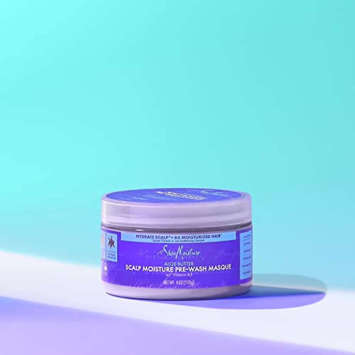 SheaMoisture Scalp Moisture Hair Masque Aloe Butter & Vitamin B3 Pre-Wash Hair Care with A boost Of Hydration To Hydrate Scalp + Moisturized Hair 4oz