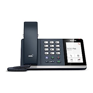 Yealink MP54-ZOOM Edition Smart Business Phone for Zoom, 4 inch (800 x 480) Capacitive Touch Screen, Dual-Port Gigabit Ethernet, Support PoE, Power Adapter Not Included