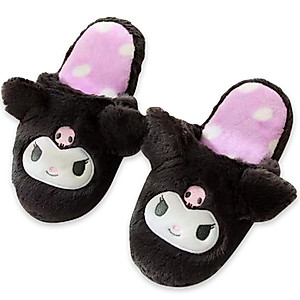 Kawaii Slippers, One Size Fits Most Winter Warm Indoor Bedroom Shoes Women Girls