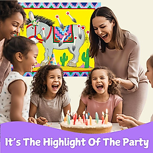 Pin The Tail On The Donkey Game For Kids - Super Cute & Fun Design! Makers Since 1965. Reusable Stickers, Poster & Blindfold. Add To Your Birthday Party Decorations, Party Supplies Or Carnival Games.