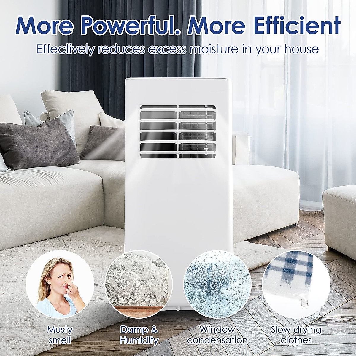 EUHOMY AC-8 Portable air Conditioner, White