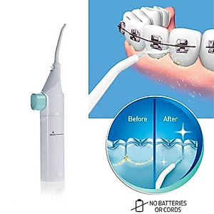 Dental Water Flosser for Teeth for Children & Adults - Water Floss Dental Toothpick for Braces & Teeth Cleaning, Water Floss + Mouthwash Hygiene Kit Power Floss
