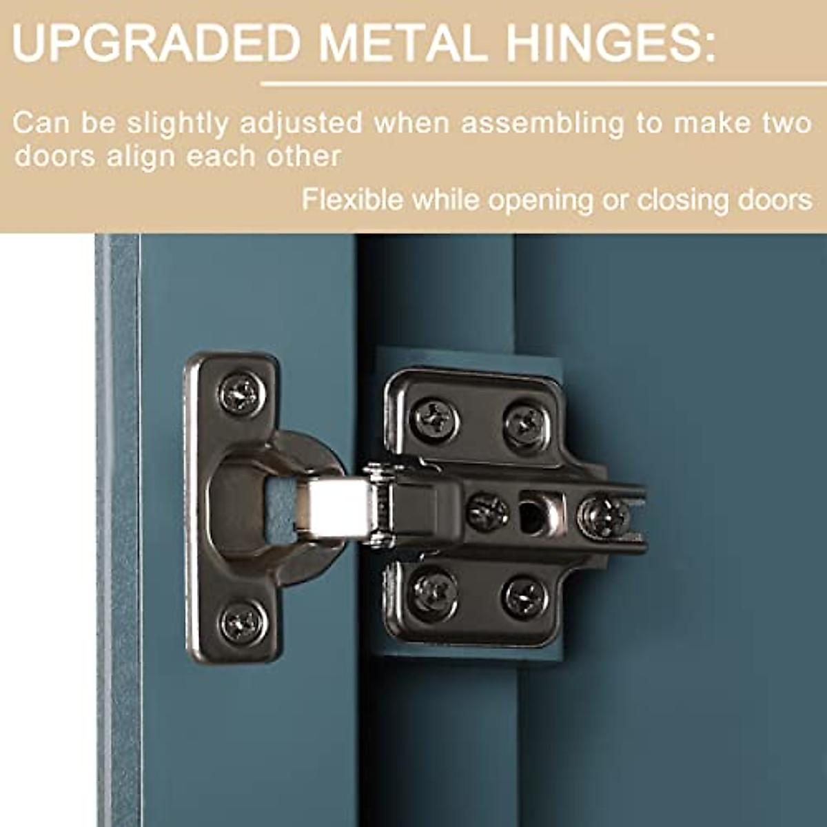 VEIKOU Kitchen Pantry Cabinets, 72" Freestanding Kitchen Pantry Storage Cabinet with Large Drawer, Traditional Tall Pantry Cabinet Cupboard with Glass Doors & Adjustable Shelves, Dark Teal