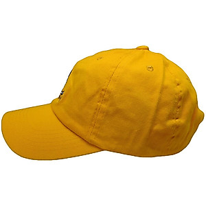 Gadsden Don't Tread On Me Dark Yellow Orange with White Snake Washed Cotton Adjustable Embroidered Baseball Hat Cap
