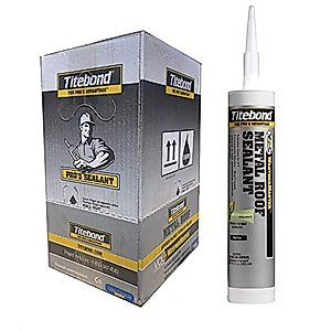 Titebond WeatherMaster Metal Roof Sealant 61001 White 10.1-Oz (Case of 12 Cartridges)