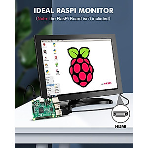 Eyoyo 2K Small Monitor 12 Inch QHD 2160x1440, Thin IPS HDMI Screen CCTV Security Monitors VGA Portable Monitor for Laptop PC Computer PS4 PS5 Switch 4B/3B+/3B Windows 7/8/10