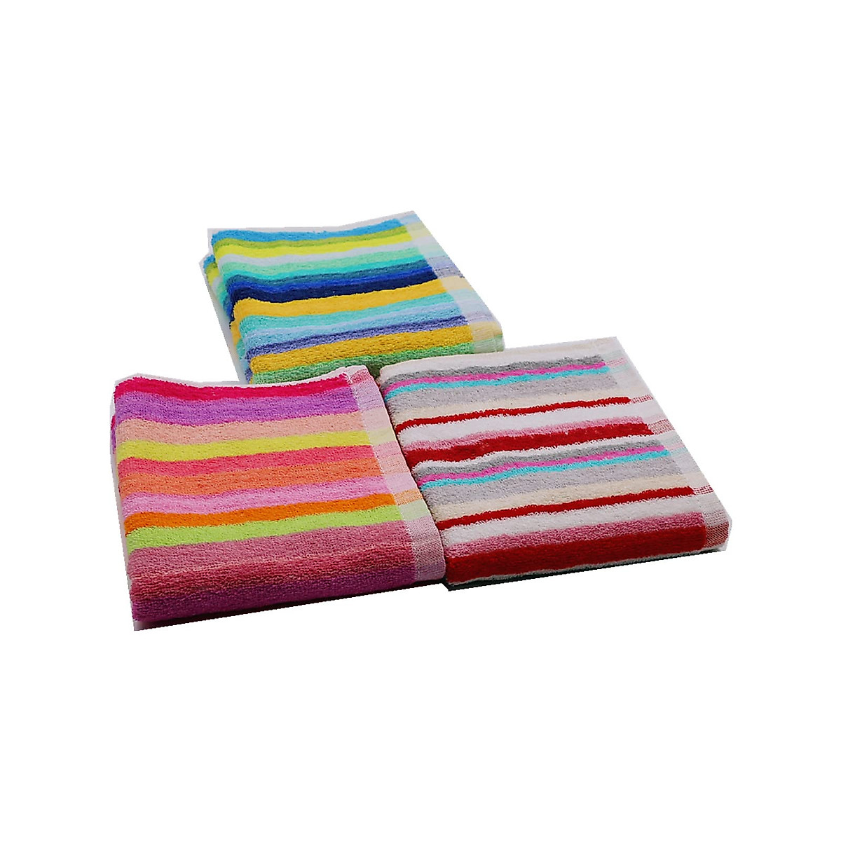 Oeleky Kitchen Towel Pack of 6, Absorbent Cotton Dish Towels for Kitchen 15x26 Inches, Stripe Design Kitchen Hand Towels